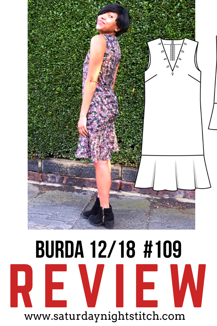 Burda 12/2018 #109 Review & How to Sew - saturday night stitch