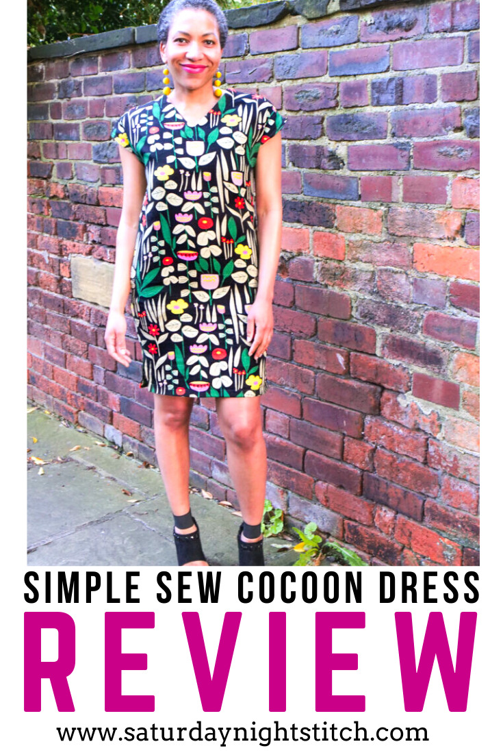 Cloud9 Fabrics Barkcloth Cocoon Dress - DIY Sewing Project - saturday ...