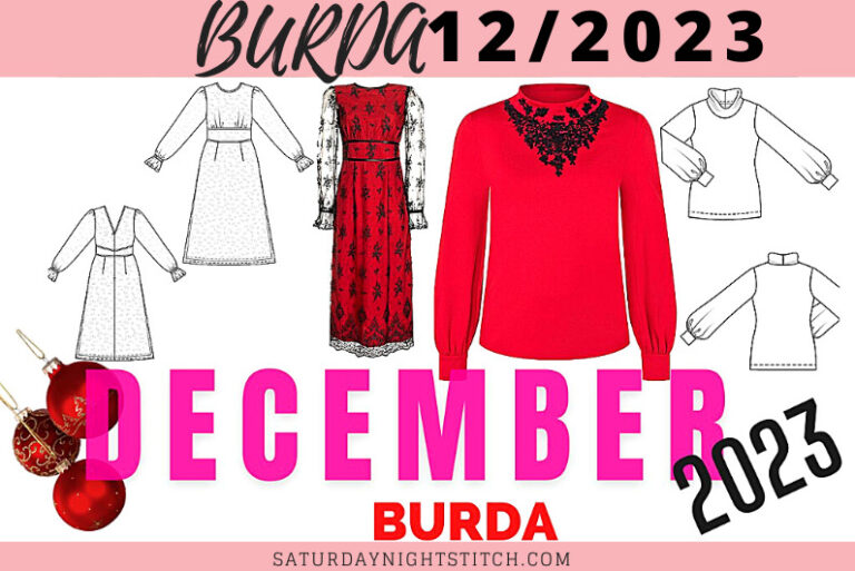 Burda 12/2023 Preview | First Look | Commentary | Line Drawings ...