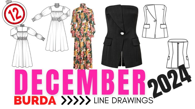 Burda 12/2024 Preview | First Look | Commentary | Line Drawings ...